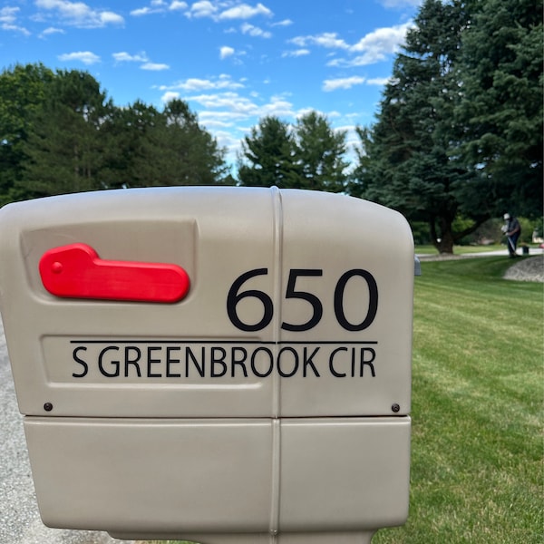 Personalized Mailbox Number Decals 27 Font Choices, 23 Colors to Choose ...