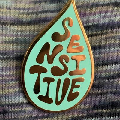 Enamel Pin, Sensitive Soul, Hand Lettering 4 Color Options - Etsy