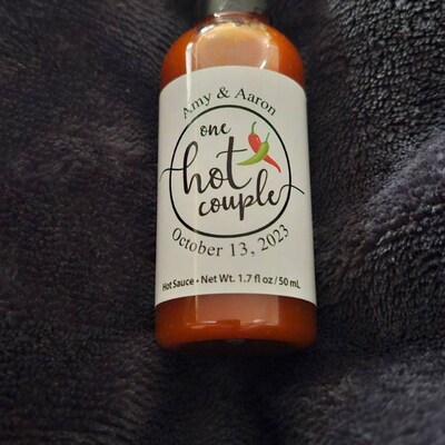 Hot Sauce Wedding Favors, Hot Sauce Gift, Mini Hot Sauce, Custom Hot ...