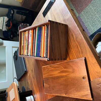 Handmade Solid Walnut Sliding Lid Box - Etsy