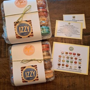 Izzy French Macarons surprise Me Flavors Assorted Standard - Etsy