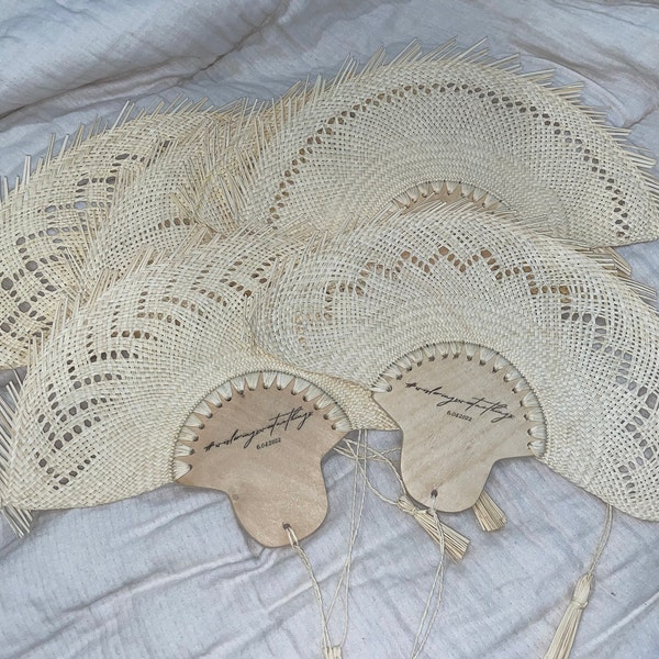 Palm Personalized Hand Fans / Wooden Fan / Traditional Mexican Wedding ...