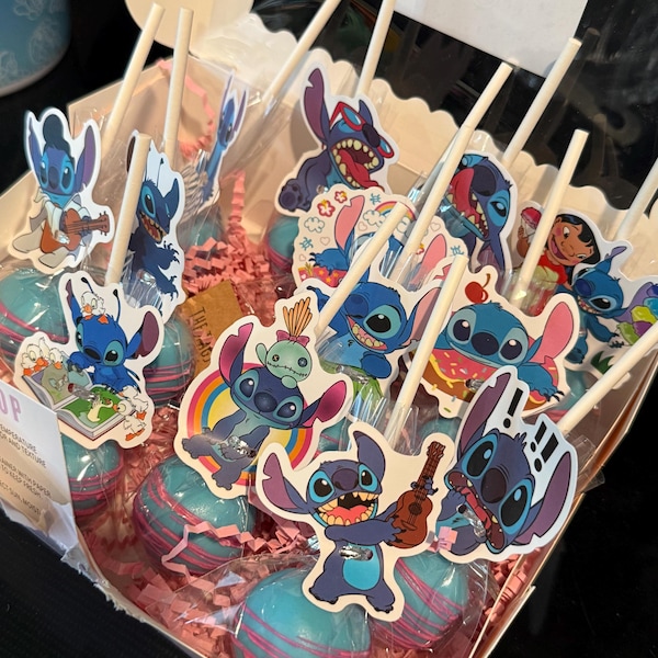 Lilo & Stitch Cake Pops: Birthday Party Favors - Dozen - Etsy