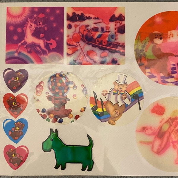 4 Lisa Frank 90s Sticker Mods Vintage Stickers LFI Cheer Bears Bumble ...