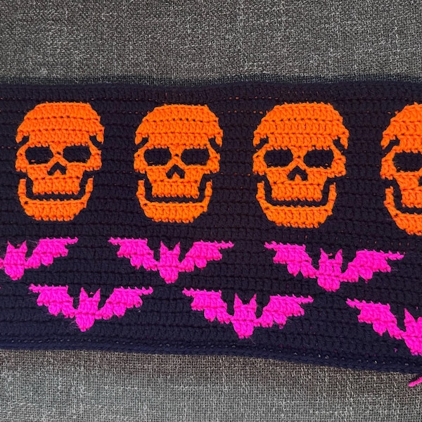Batty Mosaic Crochet Pattern Bat Chart by Sixel Design - Etsy