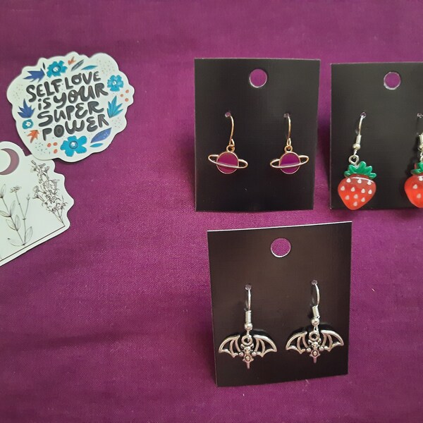 Lunar Moth Moon Earrings Gothic Jewellery Gothic Alternative Goth ...