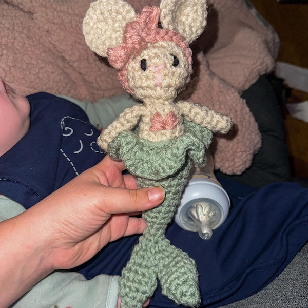 Plush Beth Bunny + Mermaid Tail Mod CROCHET PATTERN (fable Collection ...