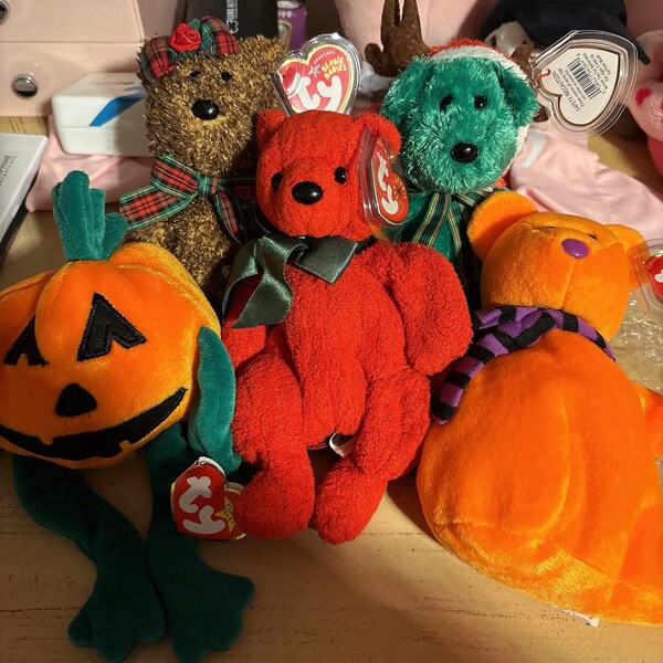 Ty Beanie Babies Halloween Beanie Babies Choice Prices Vary - Etsy