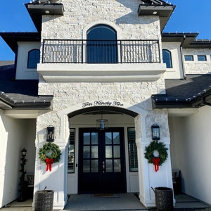 Script Address Sign script House Numbers Custom House - Etsy