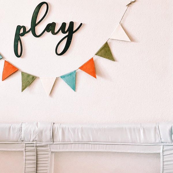 Play Cutout | Laser Cut Play | Playroom Decor | Playroom Wall Sign ...