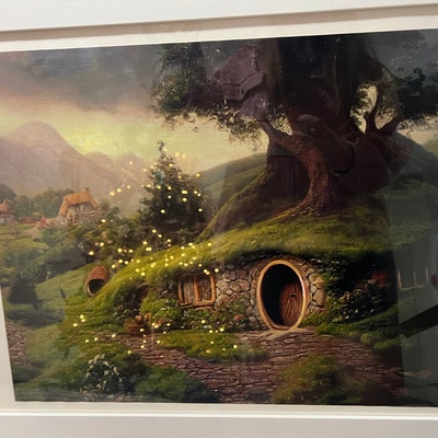 The Shire Oil Painting Print. Hobbitcore Decor. Hobbit Hole Landscape ...