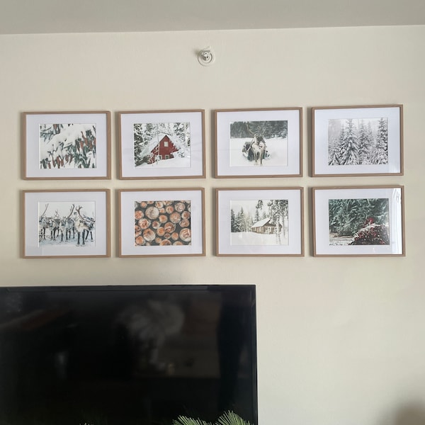25 Prints Winter Wall Art, Christmas Prints, Gallery Wall Set, Holiday ...