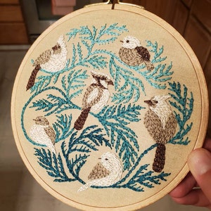 Monarch Butterfly Hand Embroidery DIY Kit, Modern Embroidery Pattern ...