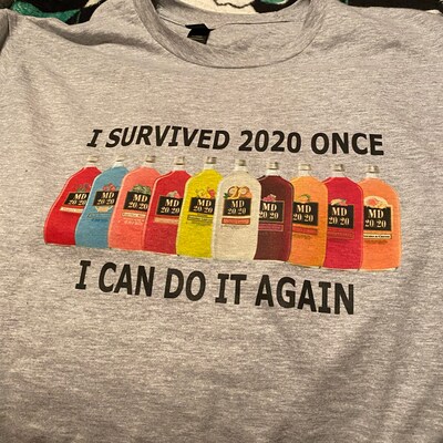 Pure White Trash Beer Printed on Full Front of 100% Cotton Short Sleeve ...