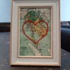 London Heart Map | Custom Embroidery Art | Personalized Anniversary ...
