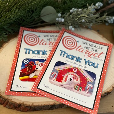 Thank You TARGET Gift Card Holder. 5x7 DIGITAL FILE. Thank You Teacher ...