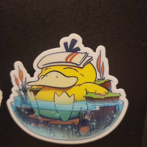 Pokémon - Psyduck - Die-cut Vinyl Sticker - Etsy