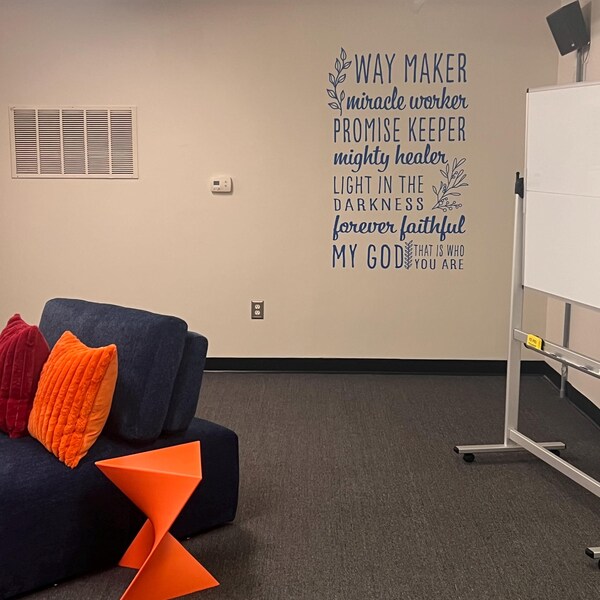 Way Maker God - Vinyl Wall Decal, Bible Verse Quote, Christian ...