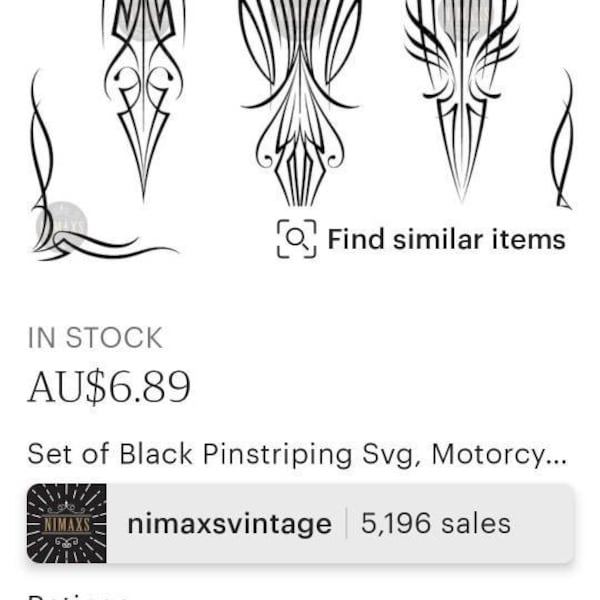Pinstriping Svg, Motorcycle and Car Pinstripe, Vintage Hand Drawn Art ...