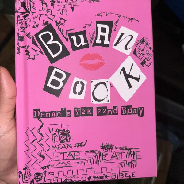 Custom Personalized Mean Girls, Burn Book, Regina George, Cady Heron ...