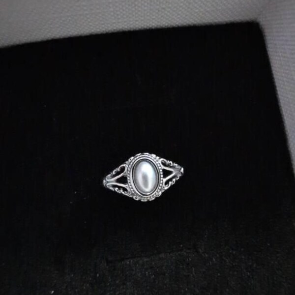 18K Gold Victorian Pearl Ring, Vintage Pearl Ping, Statement Ring ...