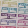Planner Stickers Work Schedule Stickers - Etsy