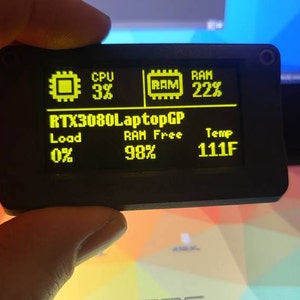 New Full Enclosure USB Programmed Mcu 1.3 Oled Screen & 3D Printed Case Desktop Computer Custom ...