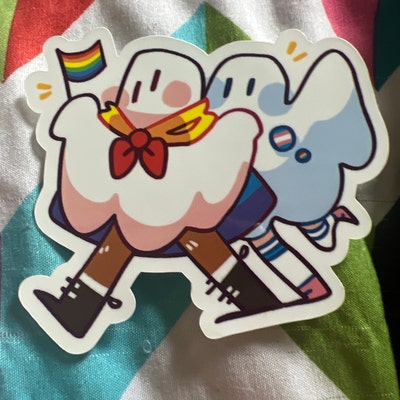 Pride Parade Ghost Waterproof Sticker Set - Etsy