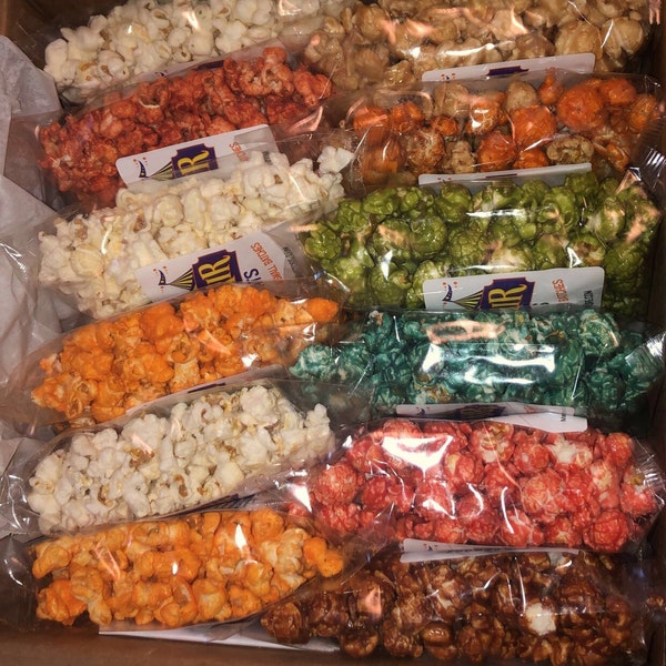 Gourmet Popcorn Sampler Box, 12 Flavor Variety Pack - Etsy