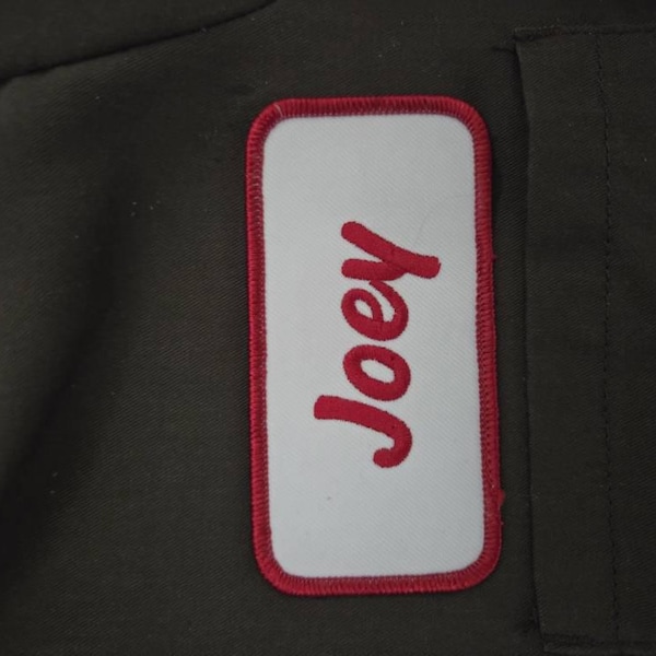 Custom (personalized) Embroidered Name Tag/ Embroidered Name Patch ...