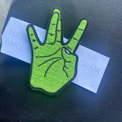 West Coastw Hand Sign Embroidered Patch - Etsy