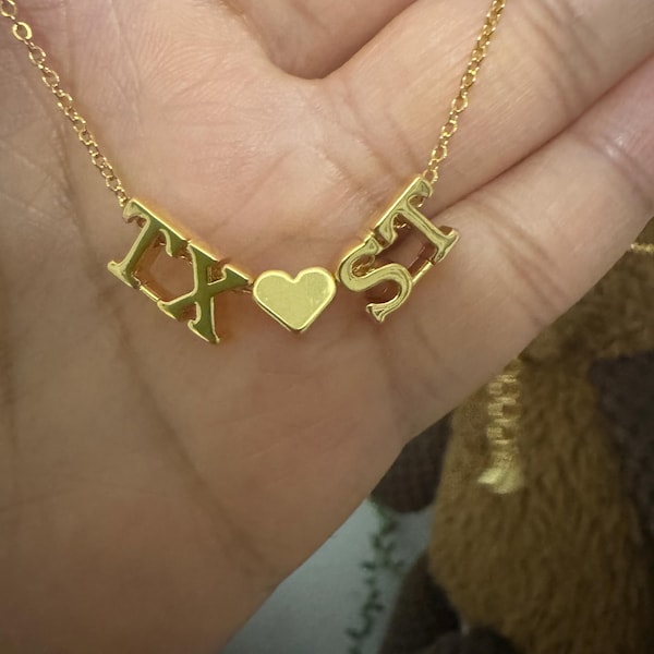 LOVE Texas State Gold Necklace - Etsy
