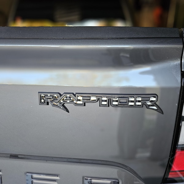 Tufskinz | Raptor Tailgate Emblem Inserts - Fits 2017-2026 F-150 Raptor ...