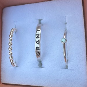 Class Ring Set Stackable Class Rings Affordable Class Rings Graduation ...