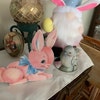 Vintage Style Sparkly Easter Bunny Standee Decor - Etsy