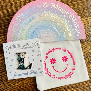 Botanical Letter Enamel Pin Personalize With Your Initial or Monogram ...