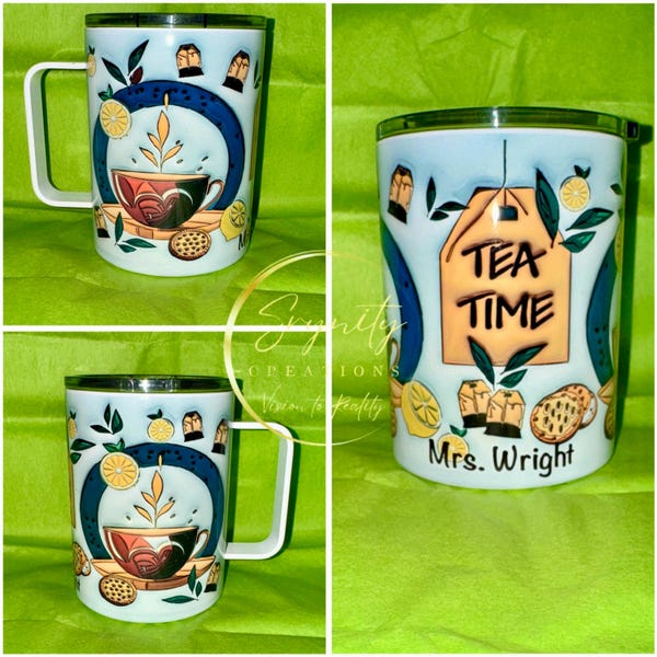 Monogram Alphabet Mug Wrap Sublimation – Split Floral Alphabet PNG ...