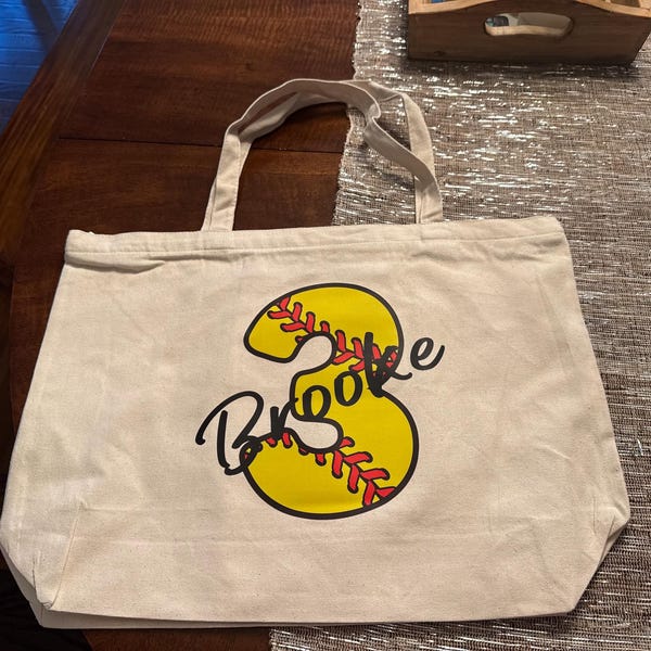 Custom Tote Bags, Beach Tote Bag, Personalized 4 Favorite Things Bag ...