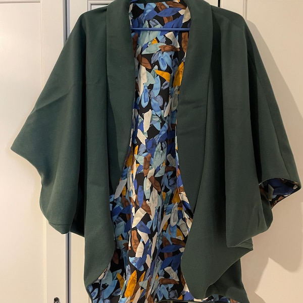 Cocoon Jacket PATTERN - Digital Pdf + Video Tutorial, Draped, Unisex, Lined, Kimono, Tailored ...