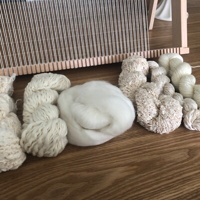 Weavers Dyers Yarn Pack . Natural Undyed Yarns . Crochet Knitting ...