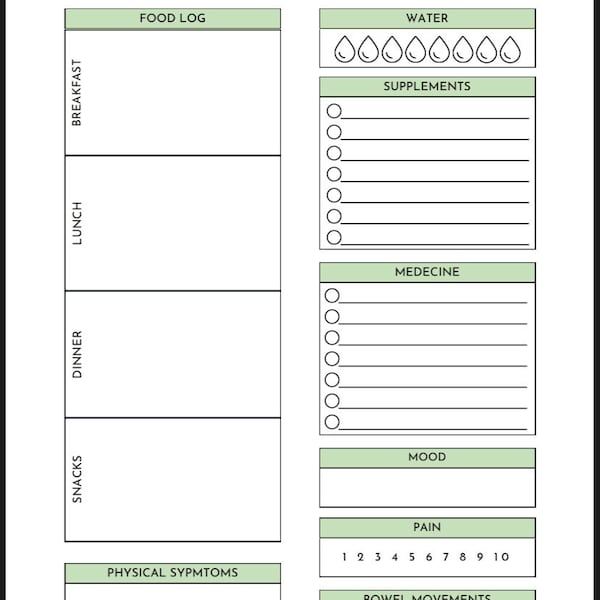 Monthly Medication Tracker Printable, Med Tracker, Chart Monthly ...