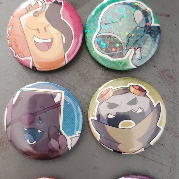 Tfmi Character Pin Buttons Object Show Etsy