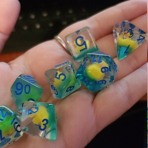 Ducky Dnd Dice Set Critical Role D20 Polyhedral Duck Dice - Etsy