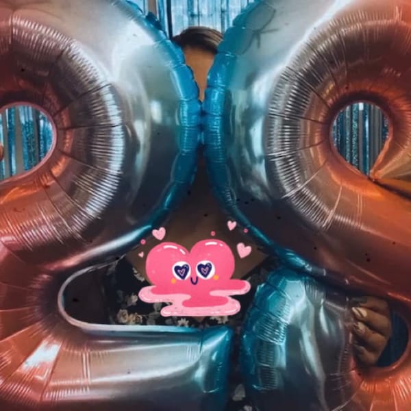 Rainbow 32" Number Balloons - Number Balloons, Giant Number Balloons ...