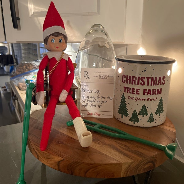 4 Elf Prescriptions RX From Santa | Official Elf Doctor Note | Sick Elf ...