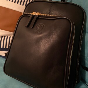 XL VERSION of Our Paris Leather Backpack Purse in Tan, Black and Brown ...