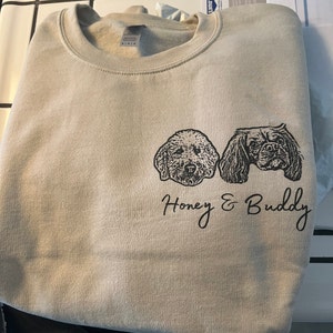 Custom Pet Sweater Using Pet Photo Name Custom Dog Portrait Sweater ...