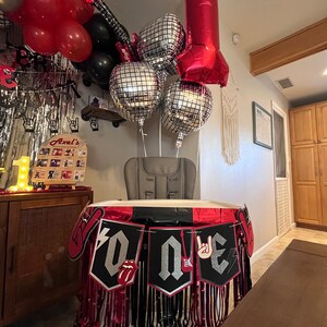 Rainbow Retro Roller Disco Ball Rollerskate Skate Glitter Shaker Cake ...