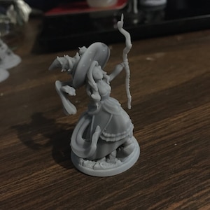 Wood Elf Bronwin & Deer Mount Mini Resin Miniature | Etsy