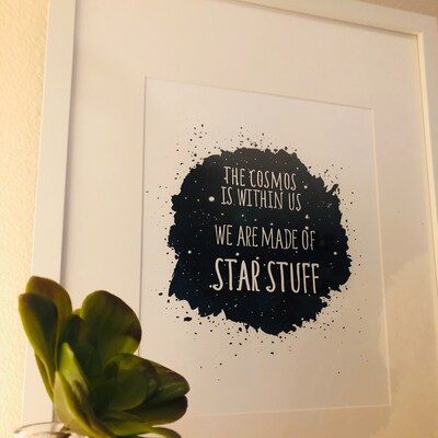 We Are Made of Star Stuff Inspirational Astronomy Poster, Printable ...
